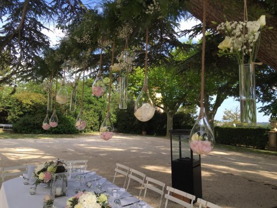 Décoration traiteur mariage Château d'Alphéran - La Table de Charlotte